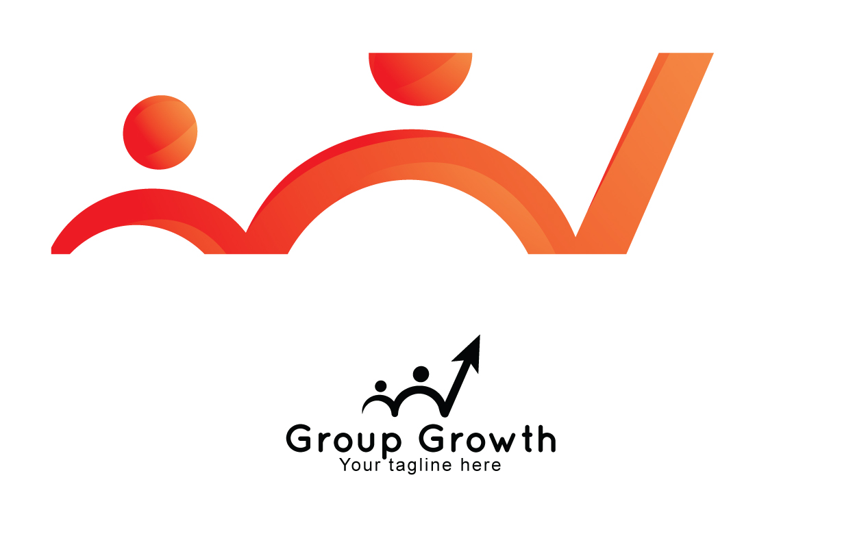 Group Growth - Business & Success Iconic Stock Logo Design