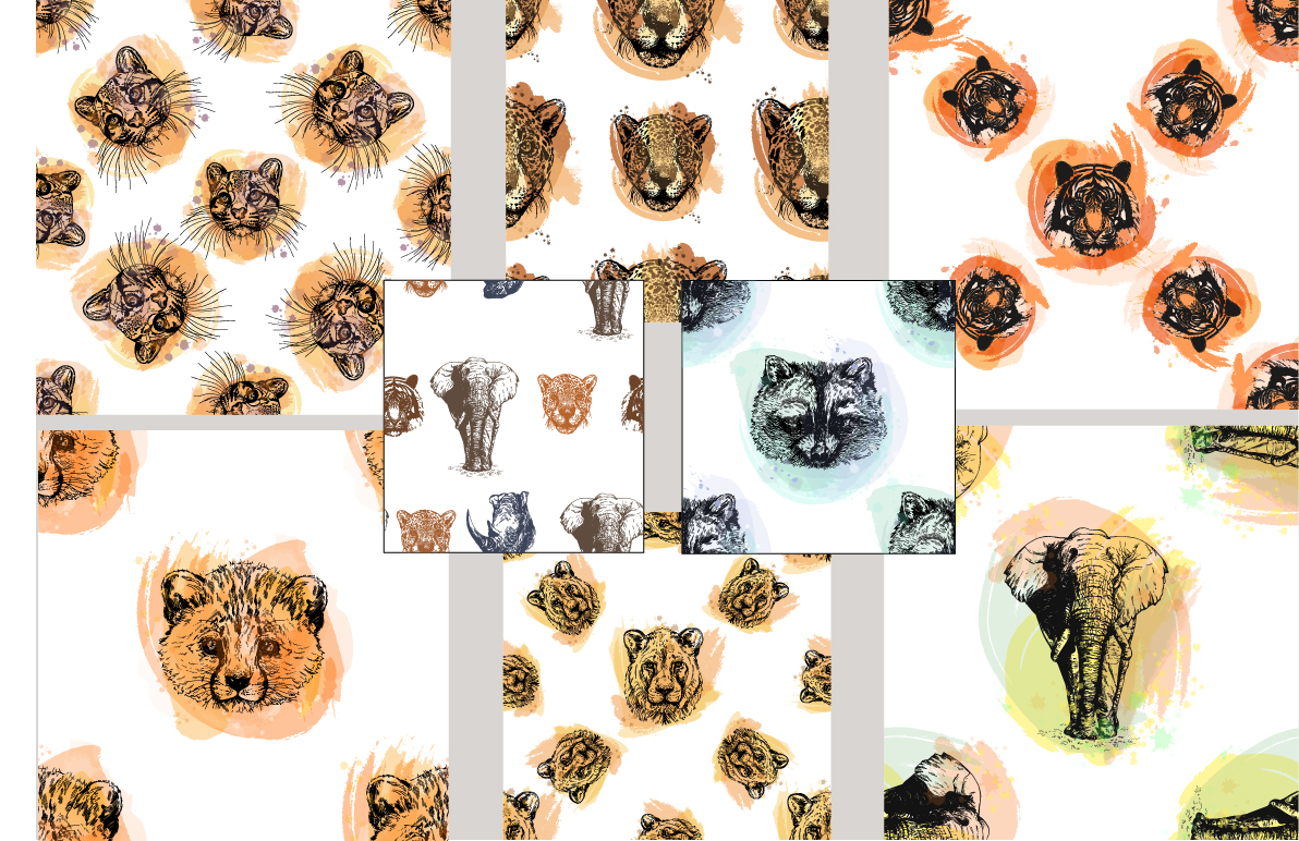 Animal Faces (301687) | Illustrations | Design Bundles