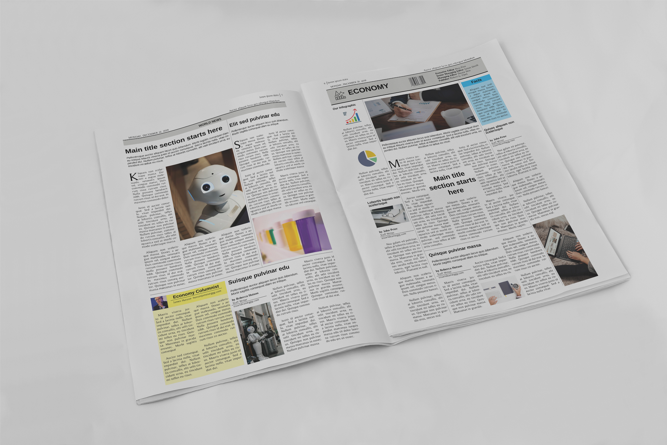 Two - Newspaper Template