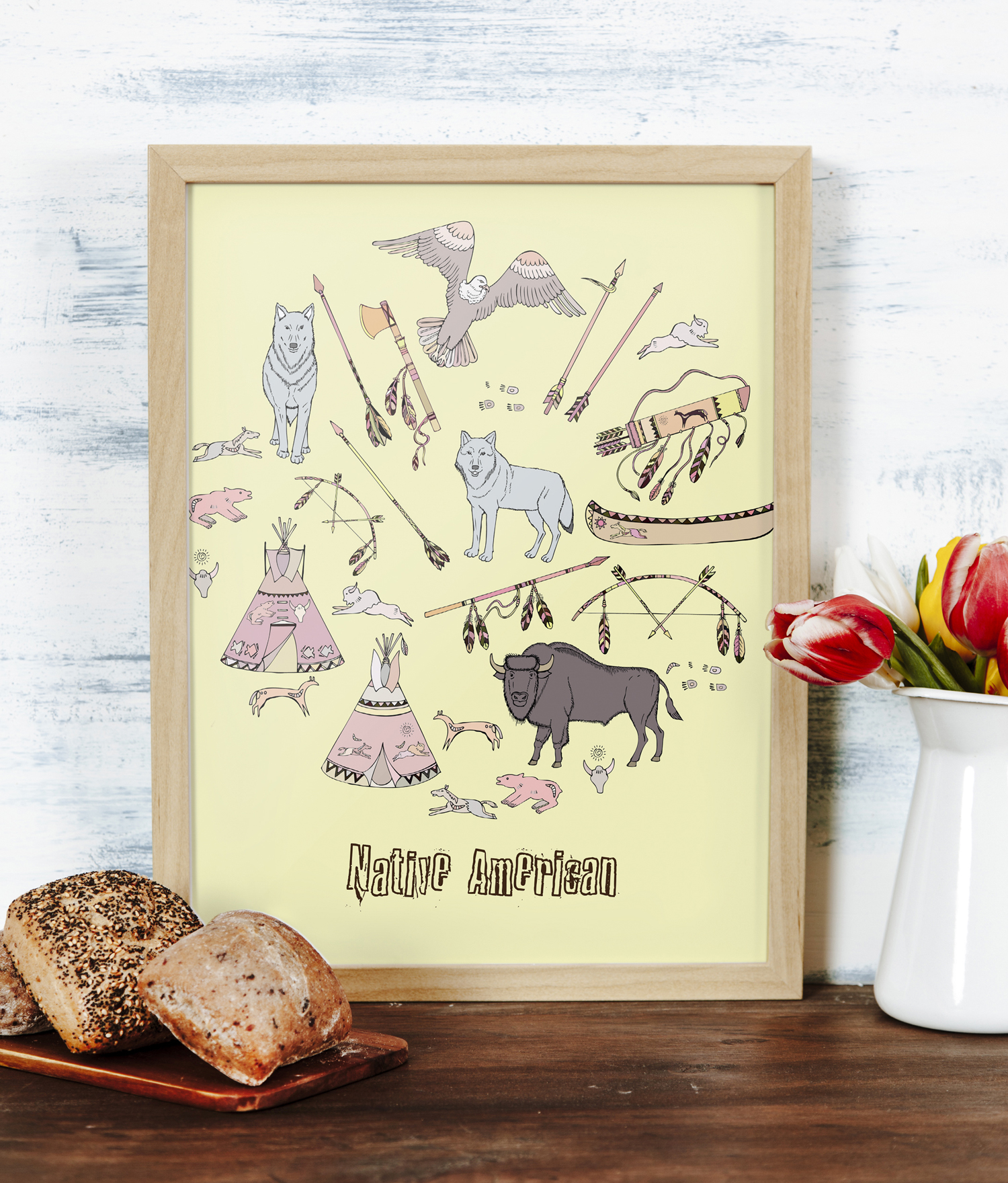 Native American Clip Art (140450) | Illustrations | Design Bundles