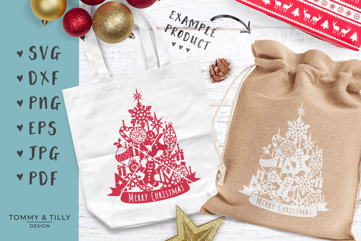 Assorted Christmas Tree - SVG EPS DXF PNG PDF JPG Cut File (119856 ...