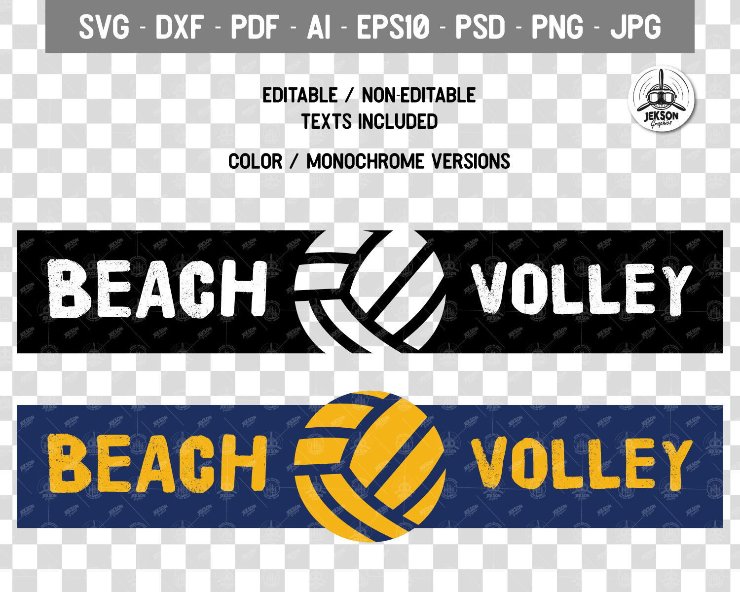 Beach Volleyball Logo Template, Sports Badge Patch SVG File (251729 ...