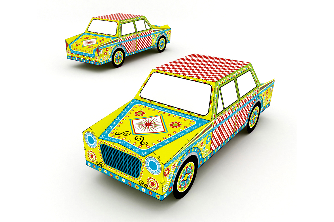 DIY Printable Paper Car Model 3d papercraft Instant Download 23146 