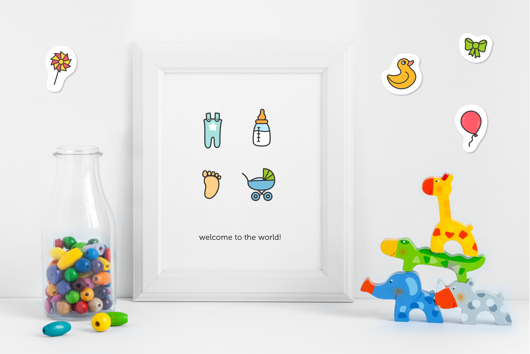 Kids Handdrawn Icon Set