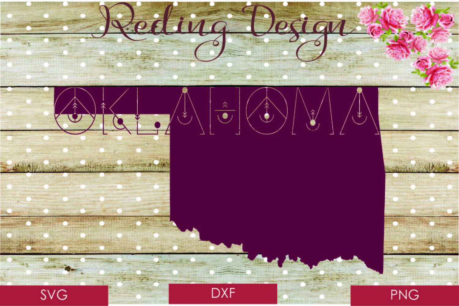 Oklahoma SVG DXF PNG Digital Cut Files