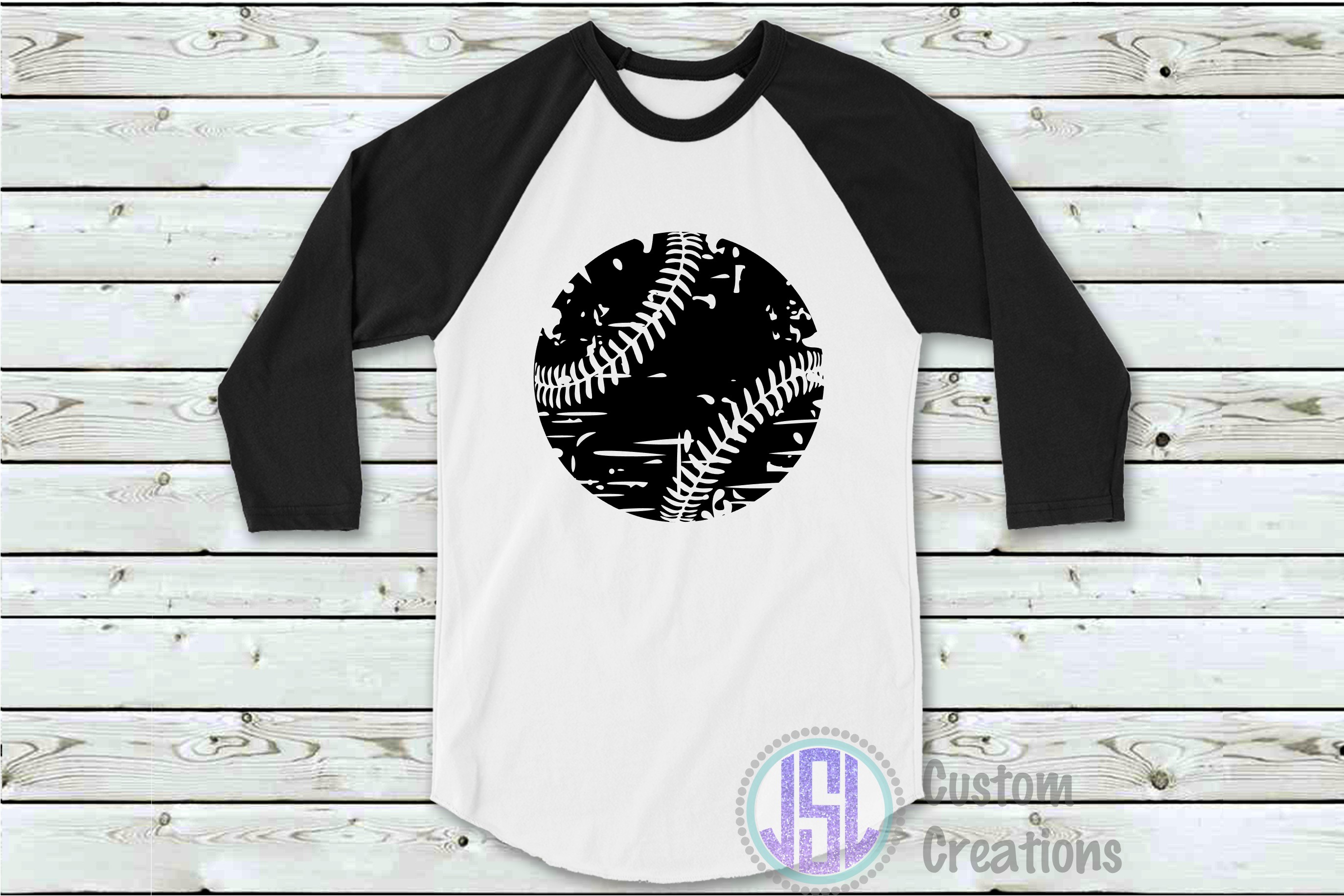 Distressed Baseball | Set of 2 Bundle | SVG EPS DXF PNG (85296) | SVGs ...