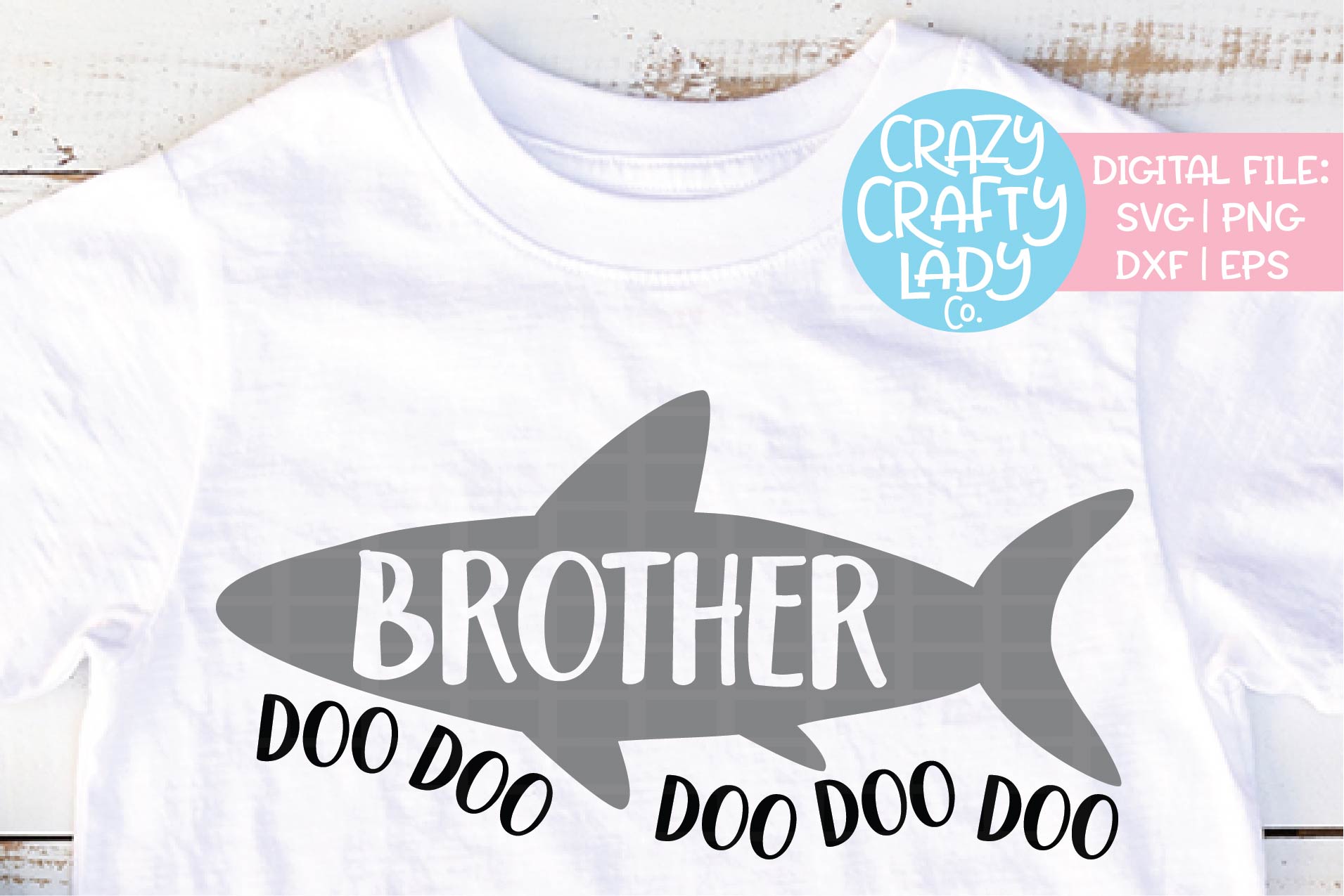 Brother Shark SVG DXF EPS PNG Cut File