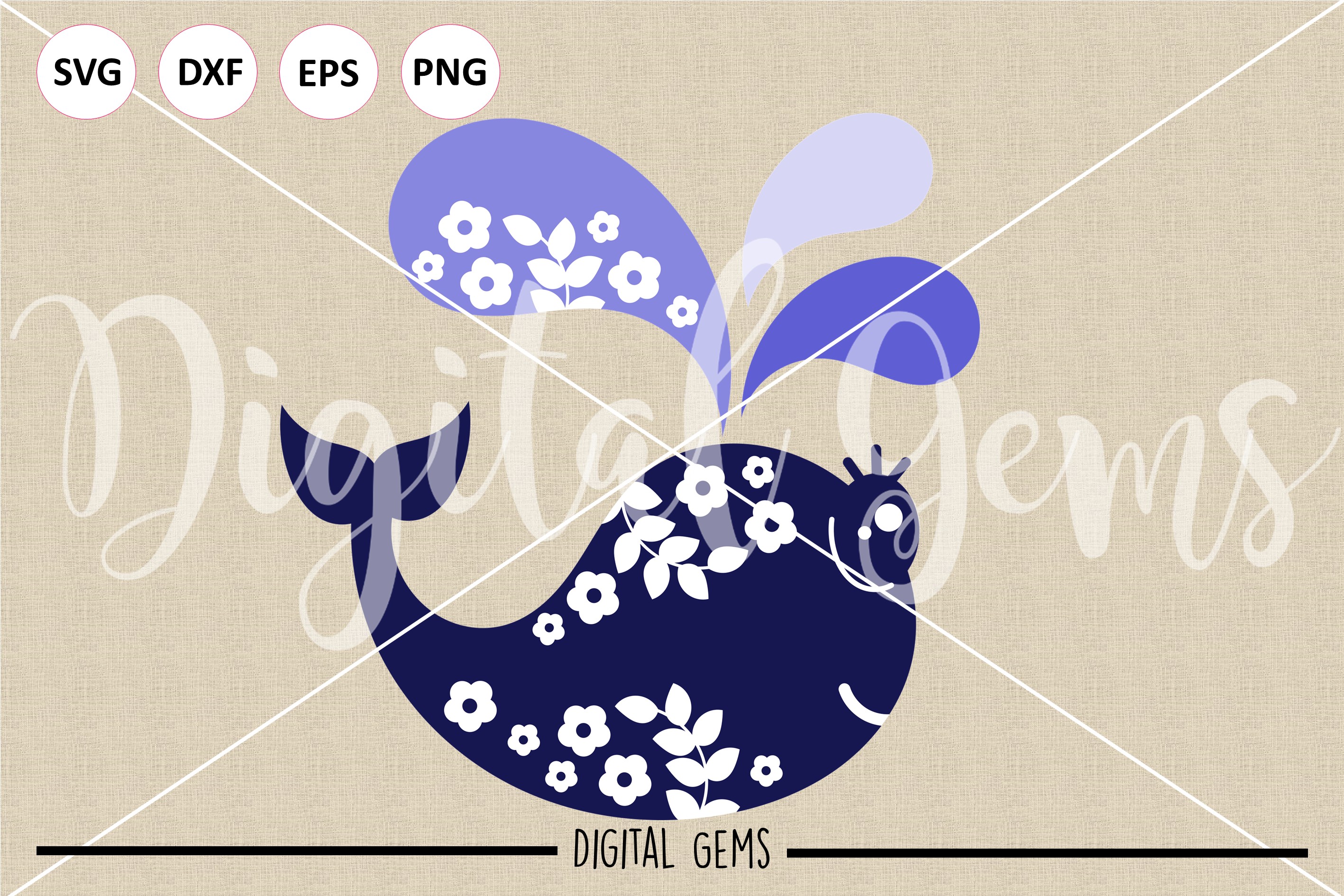 Whale SVG EPS DXF PNG file (109536) | SVGs | Design Bundles