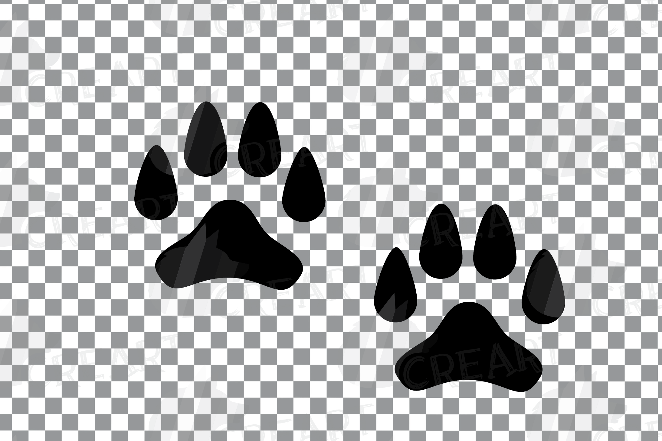 Animal Tracks, Woodland Animals footprints Clipart pack (109435 ...