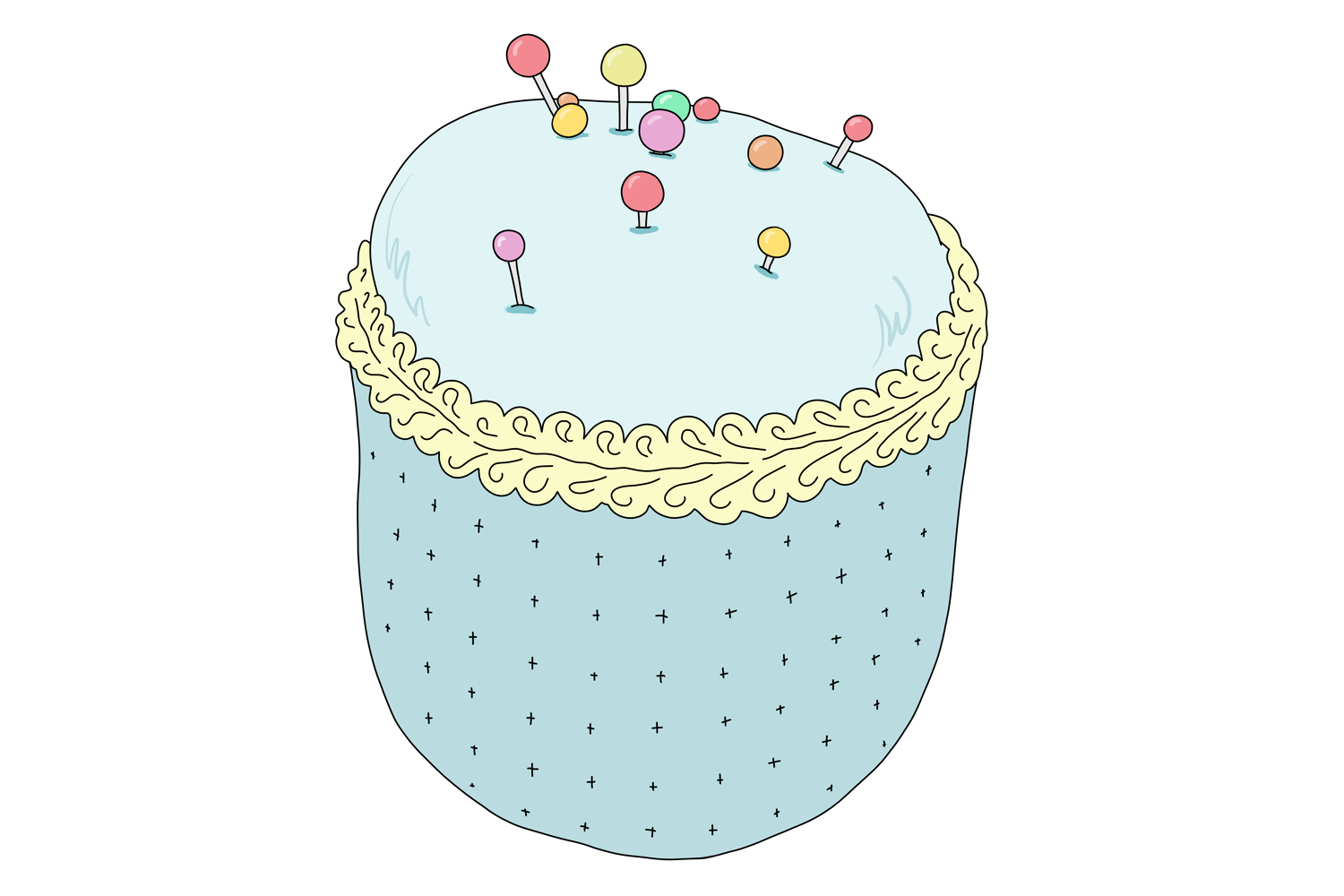 Cartoon Sewing Bundle | 11 illustrations | PNG/JPEG Clip Art