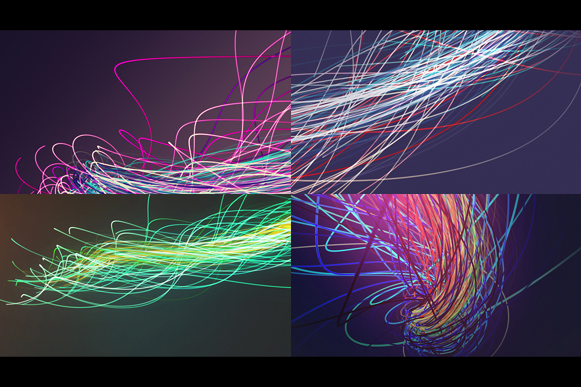 Colorful Faded Lines Background