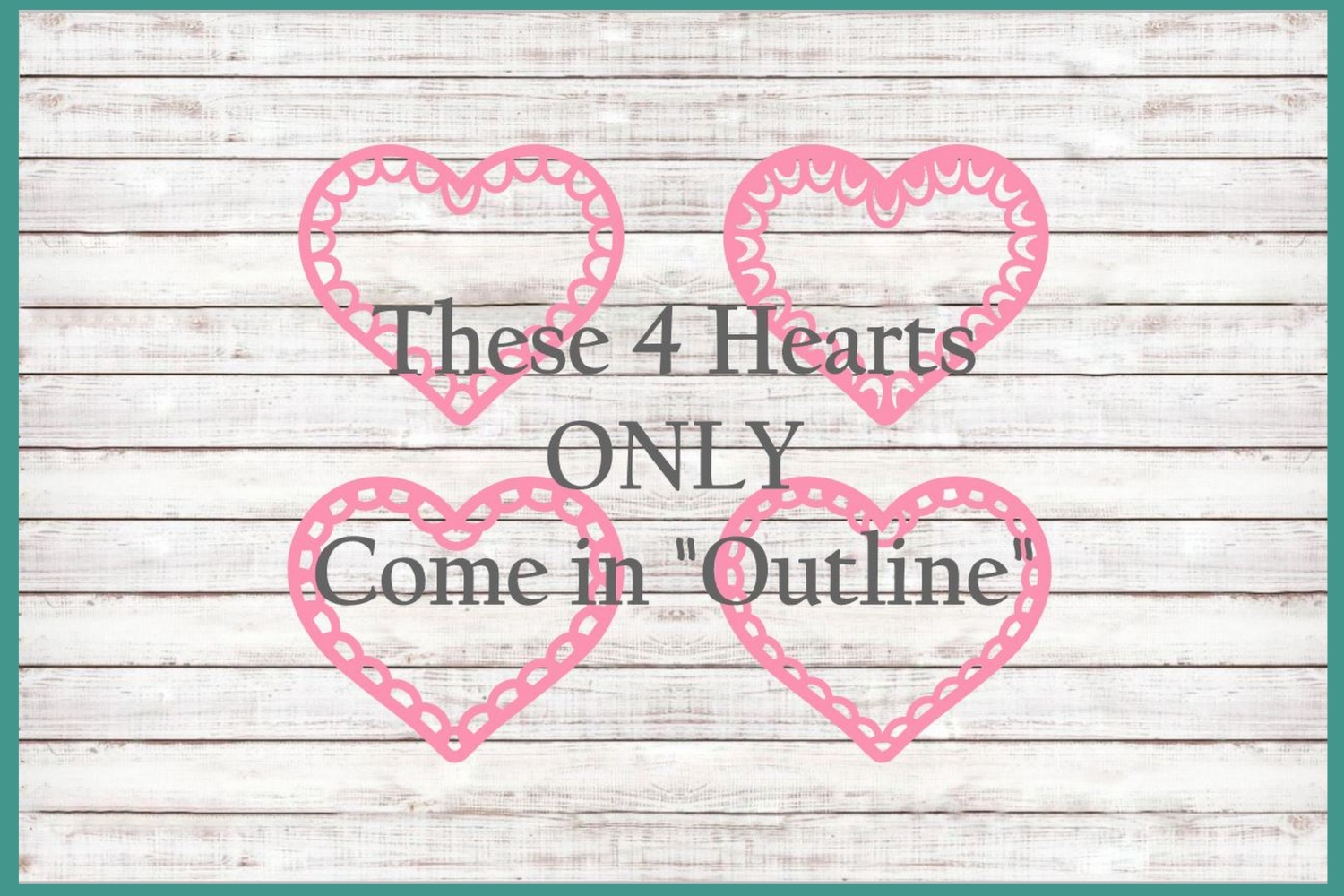 Hearts 01 Scallop BUNDLE of 36 Valentine Love SVG Cut File