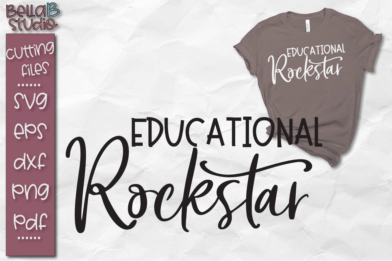 Educational Rockstar SVG, Teacher SVG File (117480) | SVGs | Design Bundles