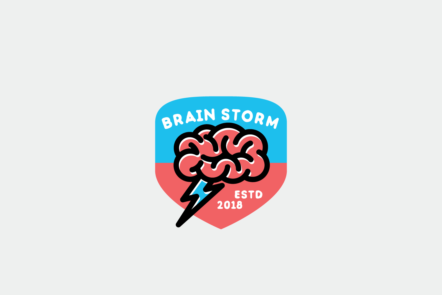 Brain Storm Logo Template