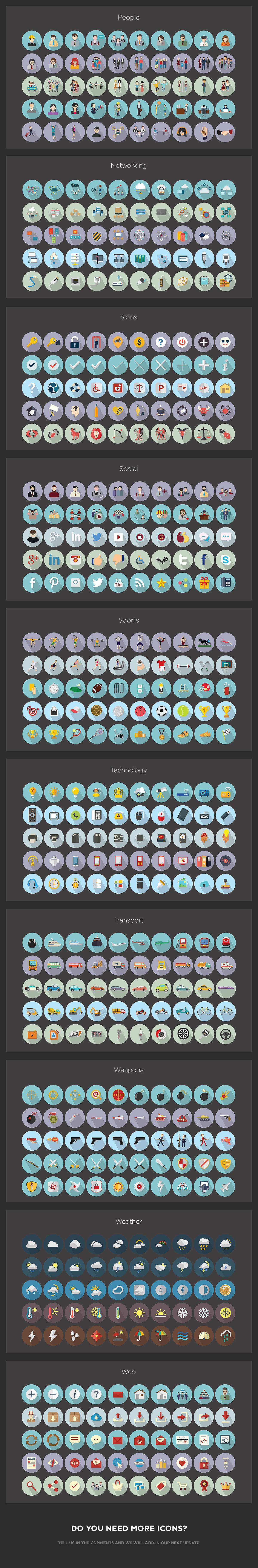 Jumbo Flat Icons Pack