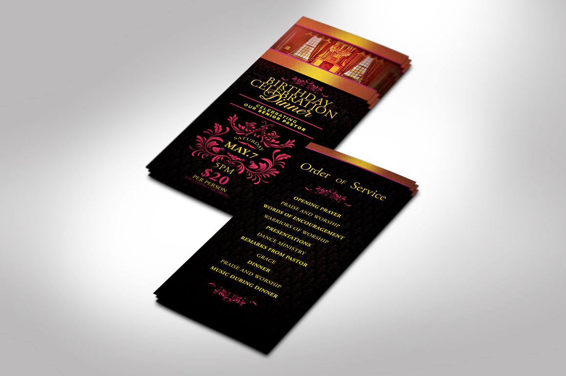 Birthday Celebration Dinner Flyer Photoshop Template (28463) | Flyers ...