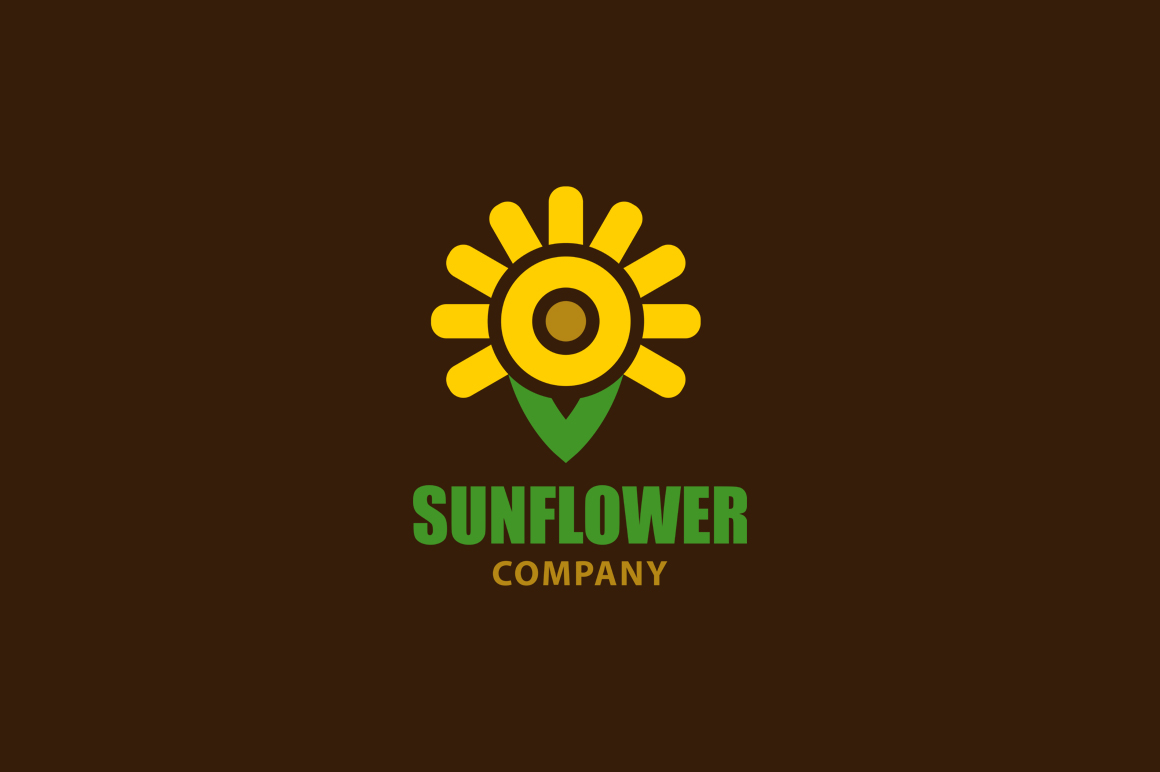 Sunflower Logo Template (14747) | Logos | Design Bundles