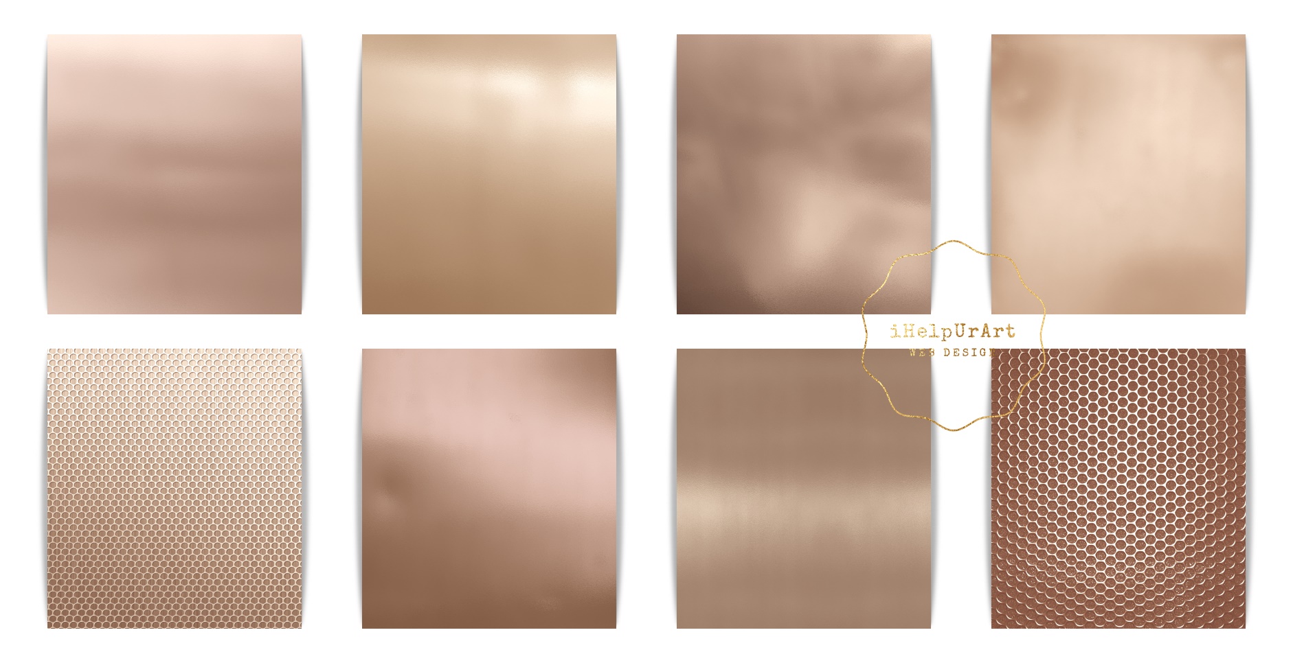 Copper Paper - Metallic Texture Backrounds