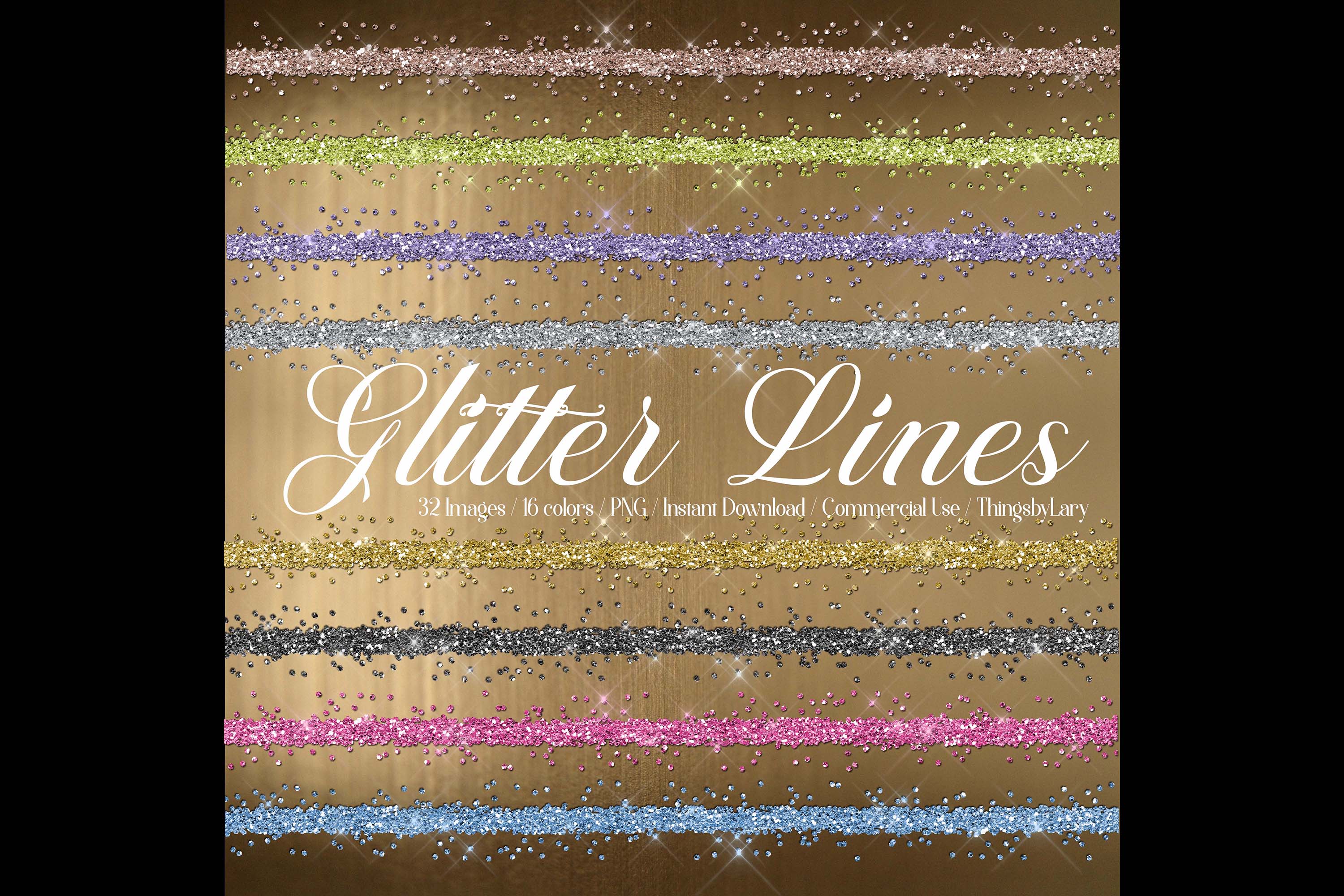 32 Seamless Glitter Border Line Overlay Images (160739) | Card Making ...