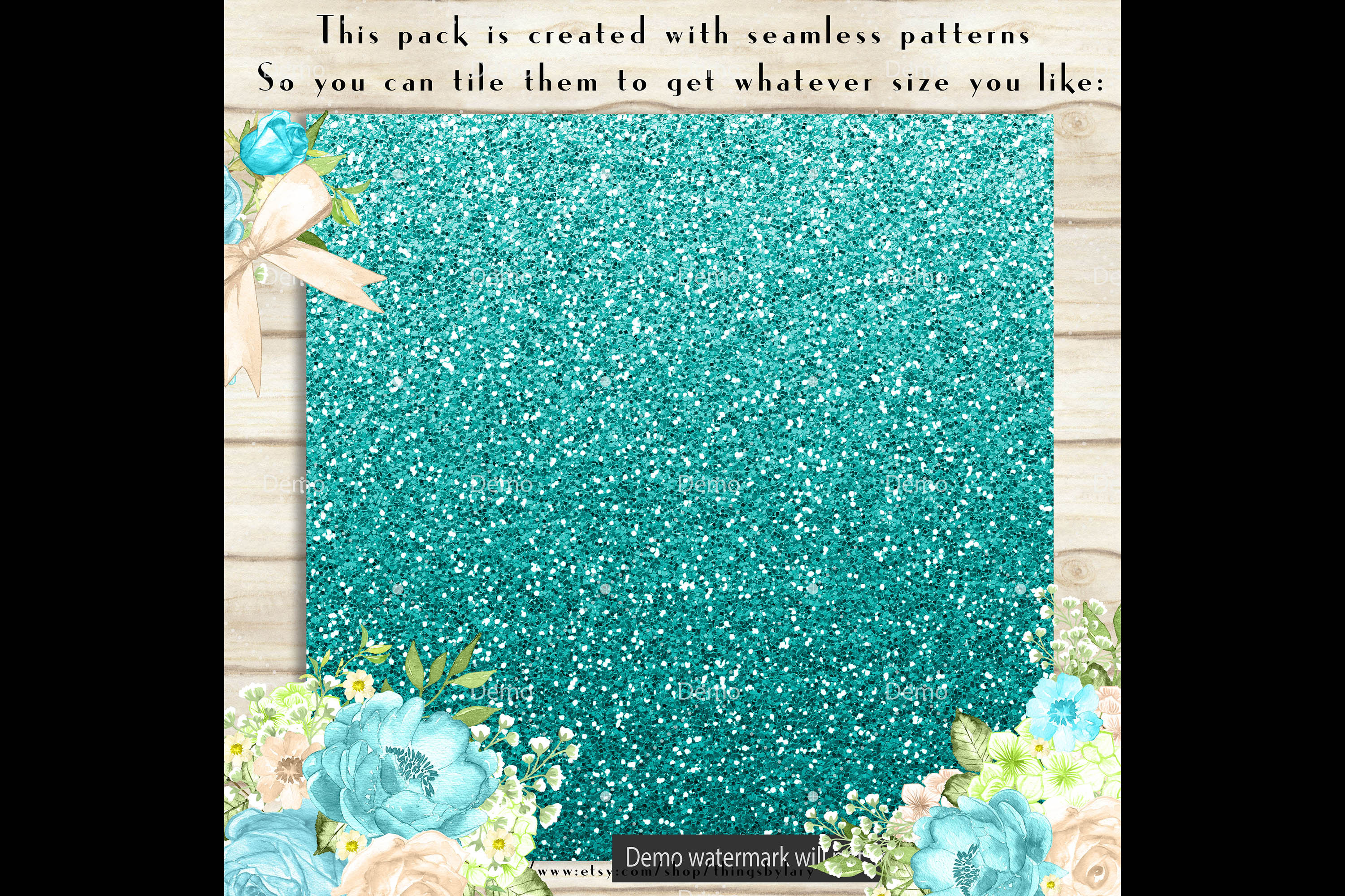 100 Seamless Ombre Glitter Texture Digital Papers