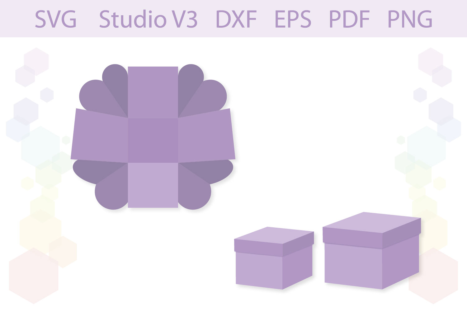 Square Explosion Boxes cut file