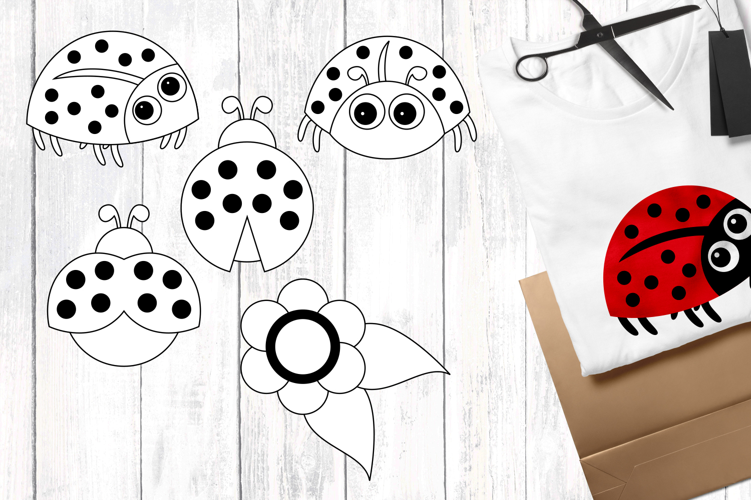 Ladybug illustrations and graphics bundle (78030) | Illustrations ...