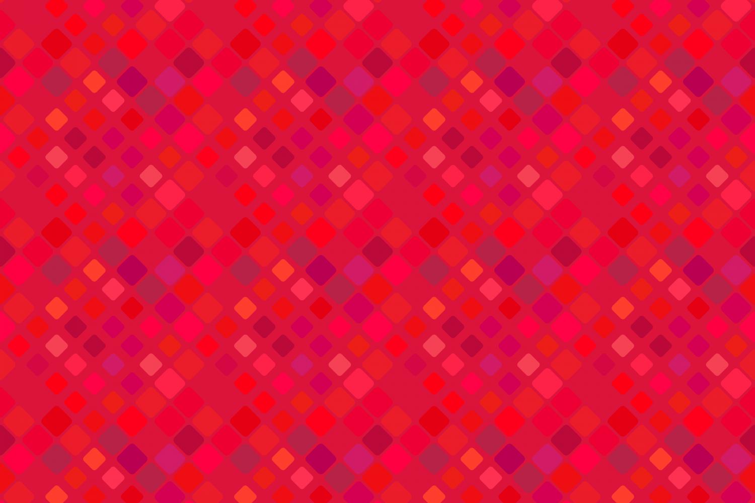 24 Seamless Red Square Patterns