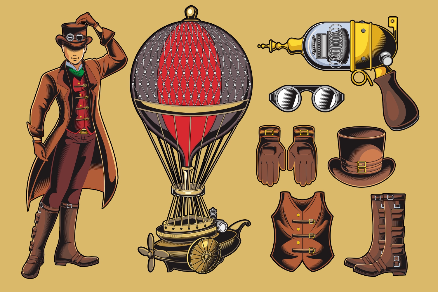 Steampunk Vector Pack