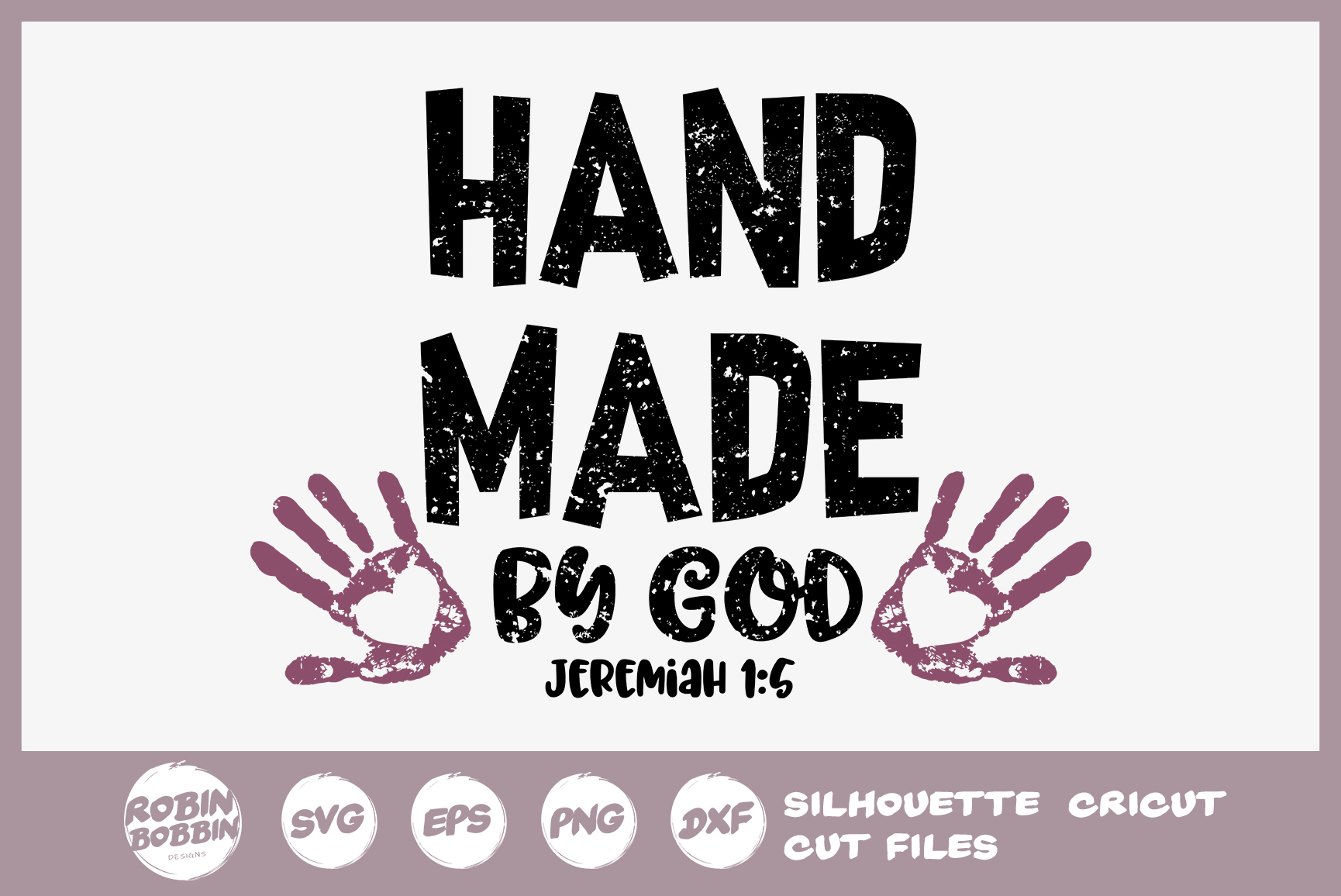 Bible SVG - Hand Made By God SVG - Christian SVG