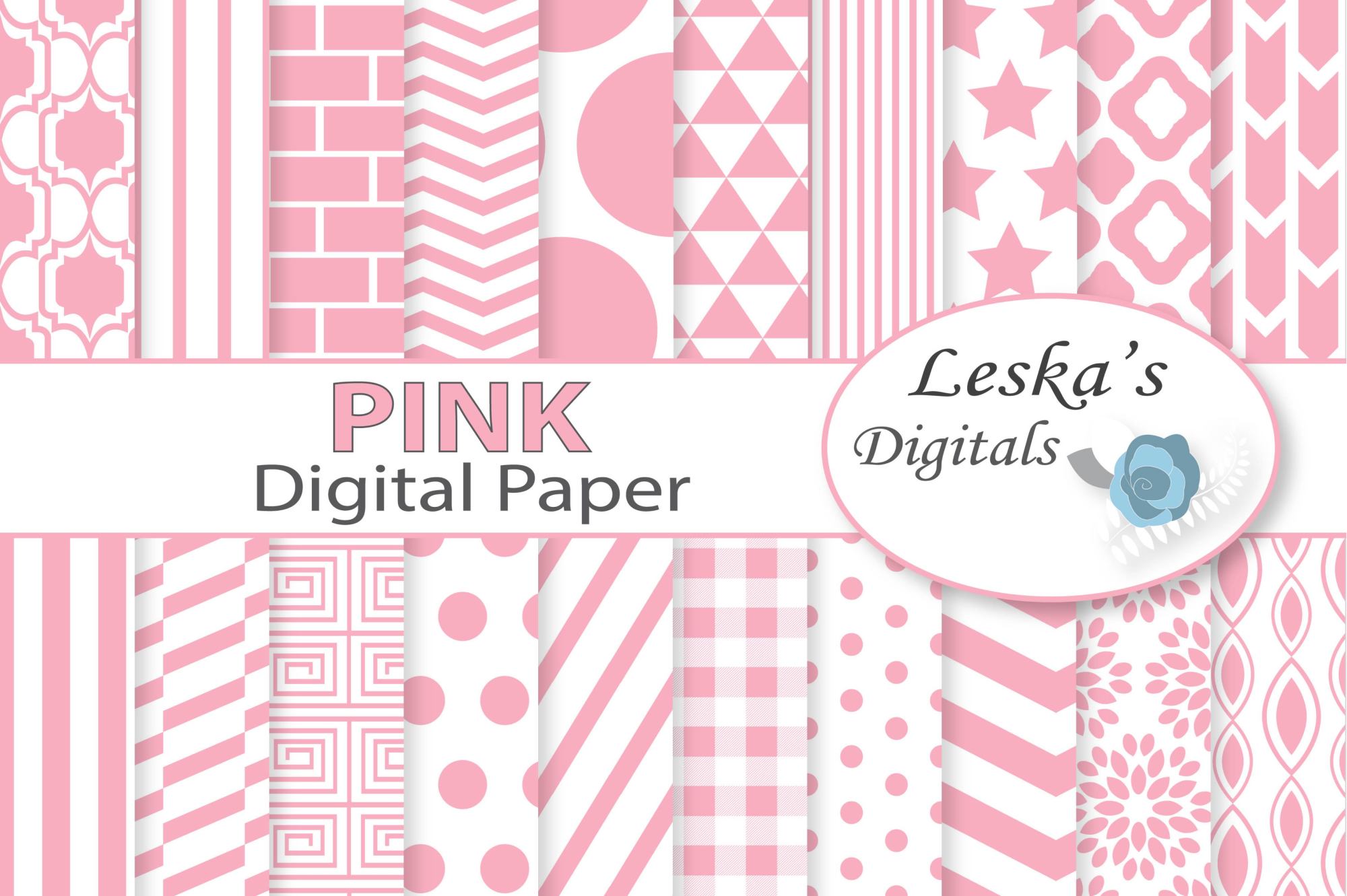 Pink Digital Paper - Light Pink