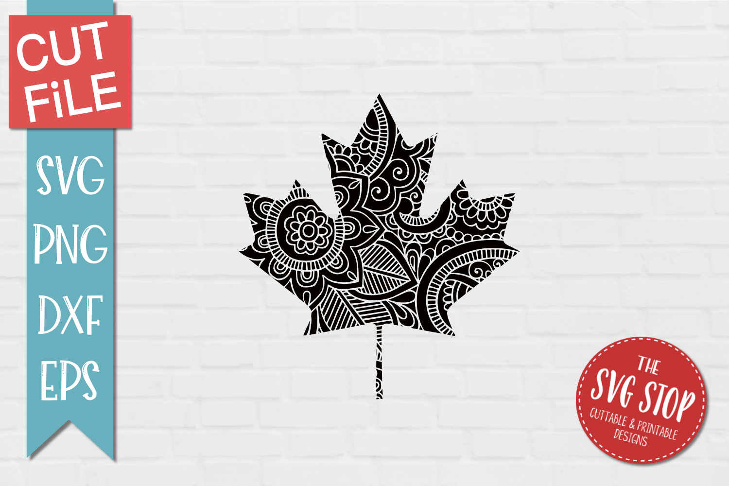 Mandala Maple Leaf - SVG, PNG, DXF, EPS (344740) | SVGs | Design Bundles