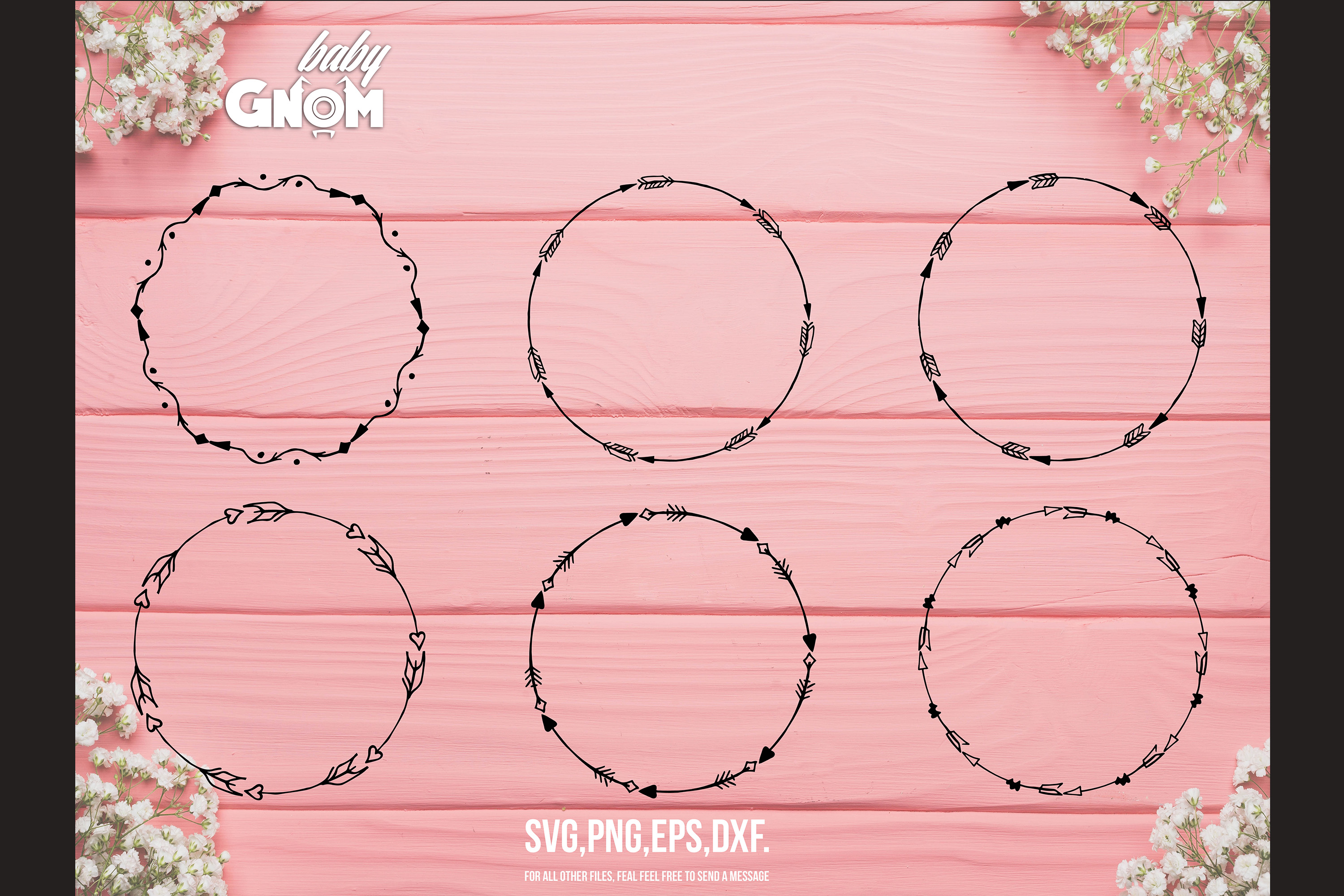 12 Arrows SVG Bundle, Arrow Clipart ,Arrows Wreath svg ,Roun