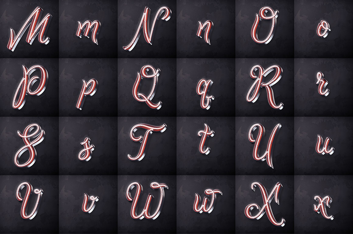 Bright calligraphy PSD Font (126129) | Objects | Design Bundles