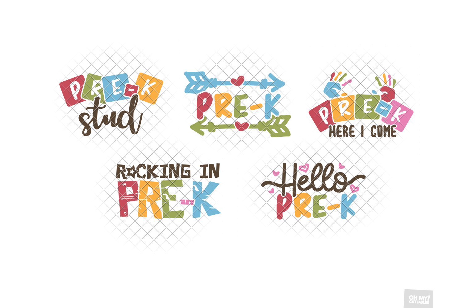 Pre K SVG in SVG, DXF, PNG, EPS, JPG (302976) | Cut Files | Design Bundles