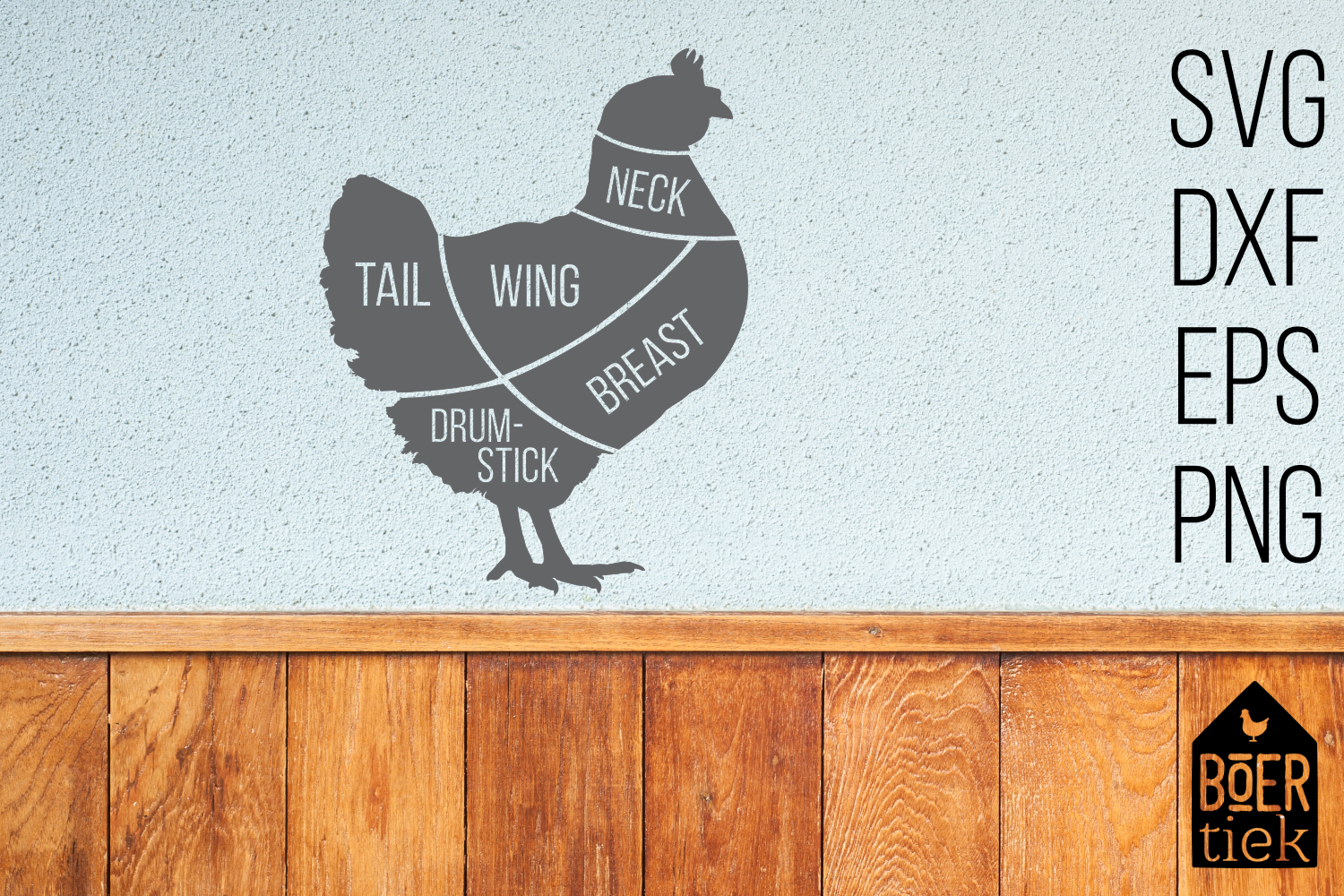 Chicken poultry, SVG cutting file