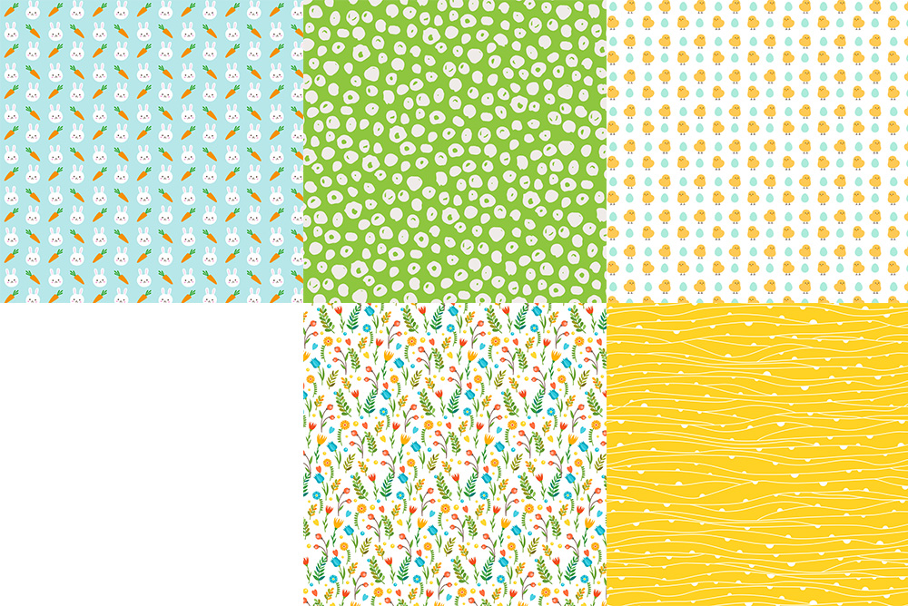 Easter Digital Paper Pack, Easter Paper Pack, Easter Bunny Paper ...