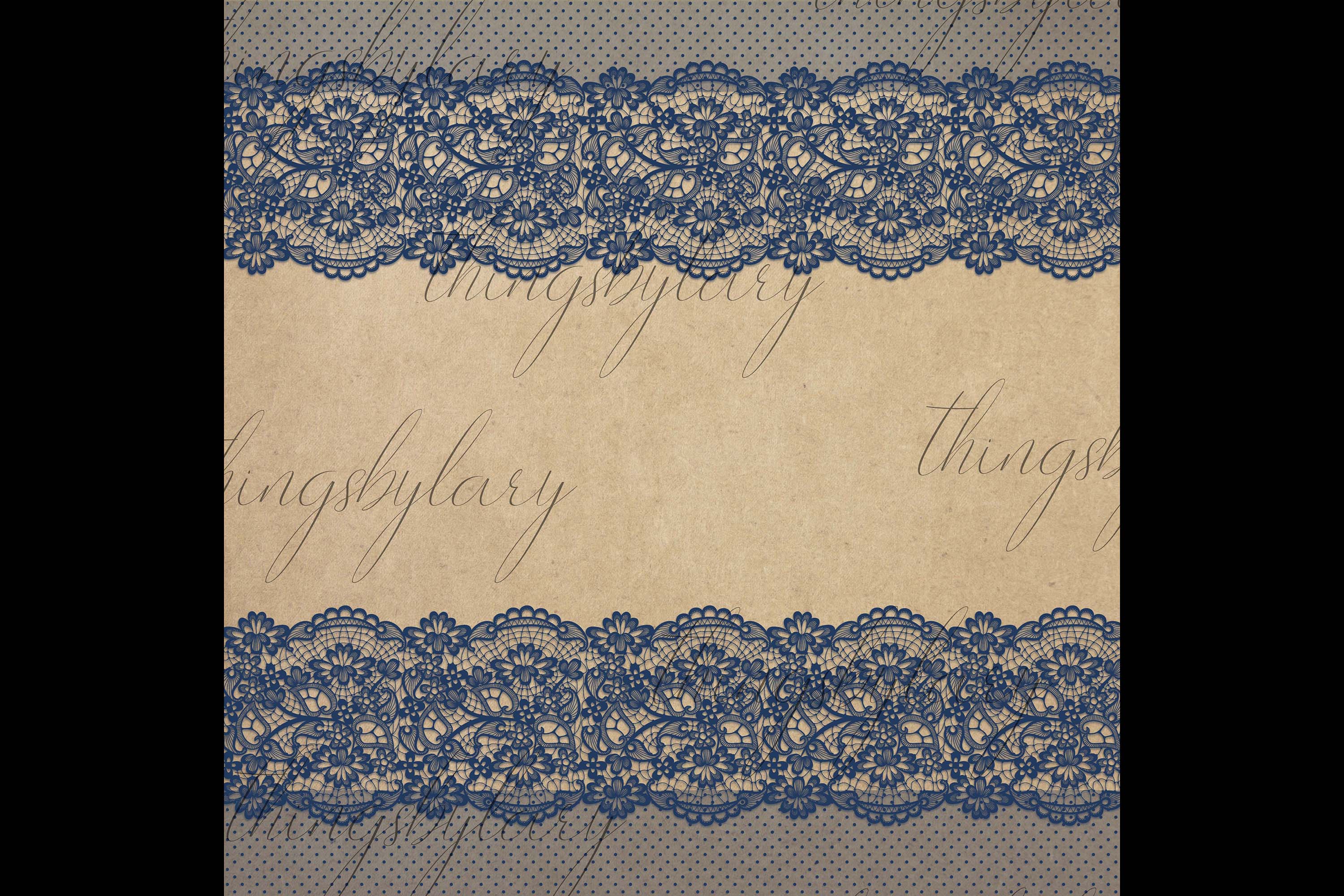 27 Navy Blue Lace Border Frame Overlay Transparent Images (188067 ...