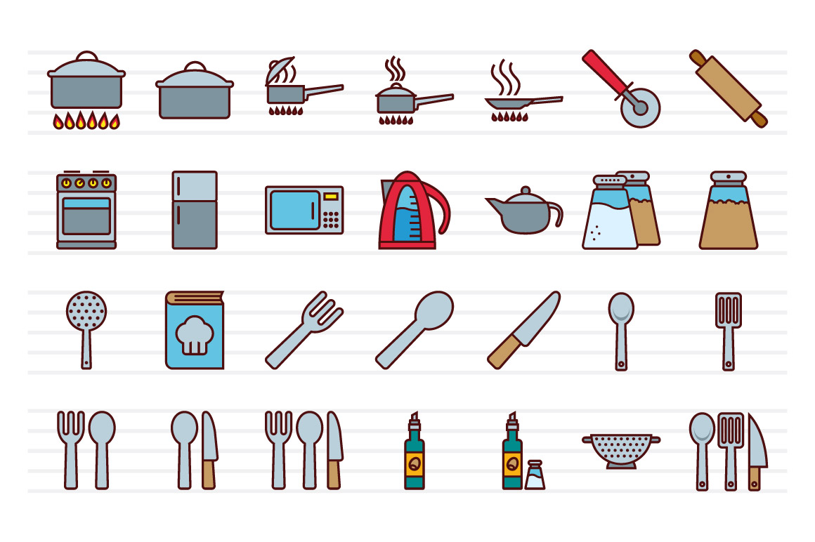 Kitchen Color Icons