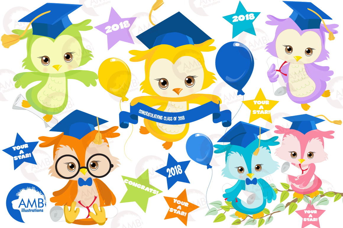 Graduation owls clipart, Kids graduation, clipart graphics ...