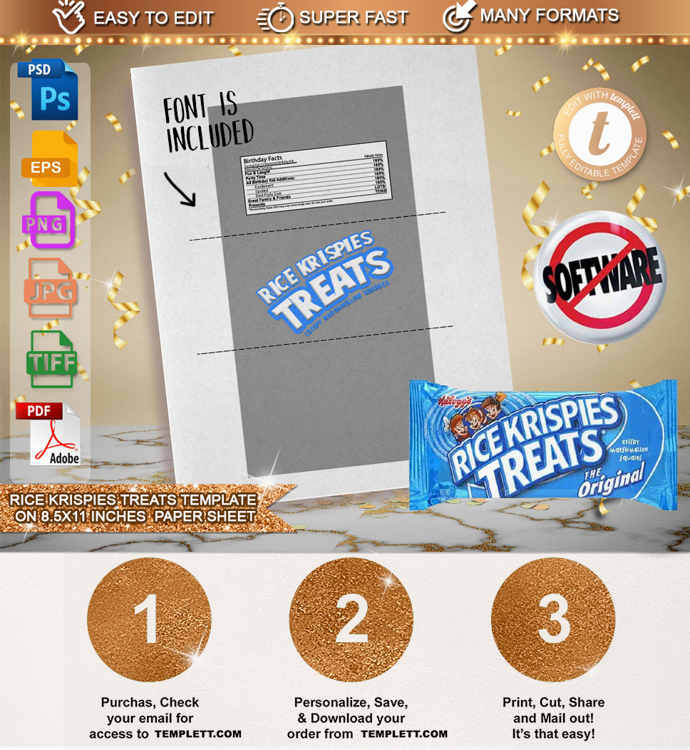 Rice Krispie Wrapper Template TUTORE ORG Master Of Documents