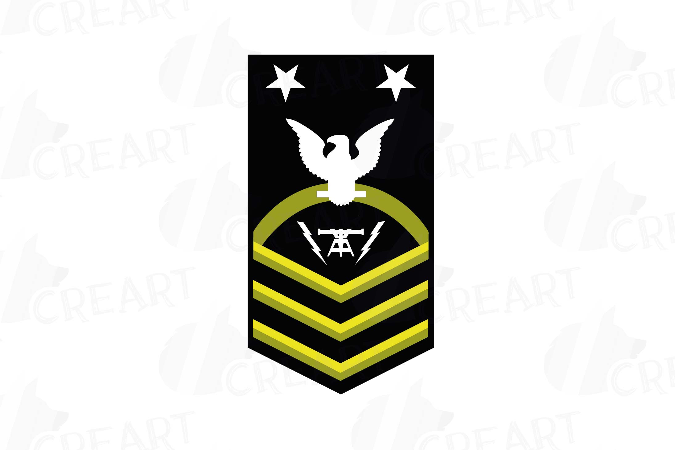 United States NAVY frame and Fire Controlman ranks, USN FC (128904 ...