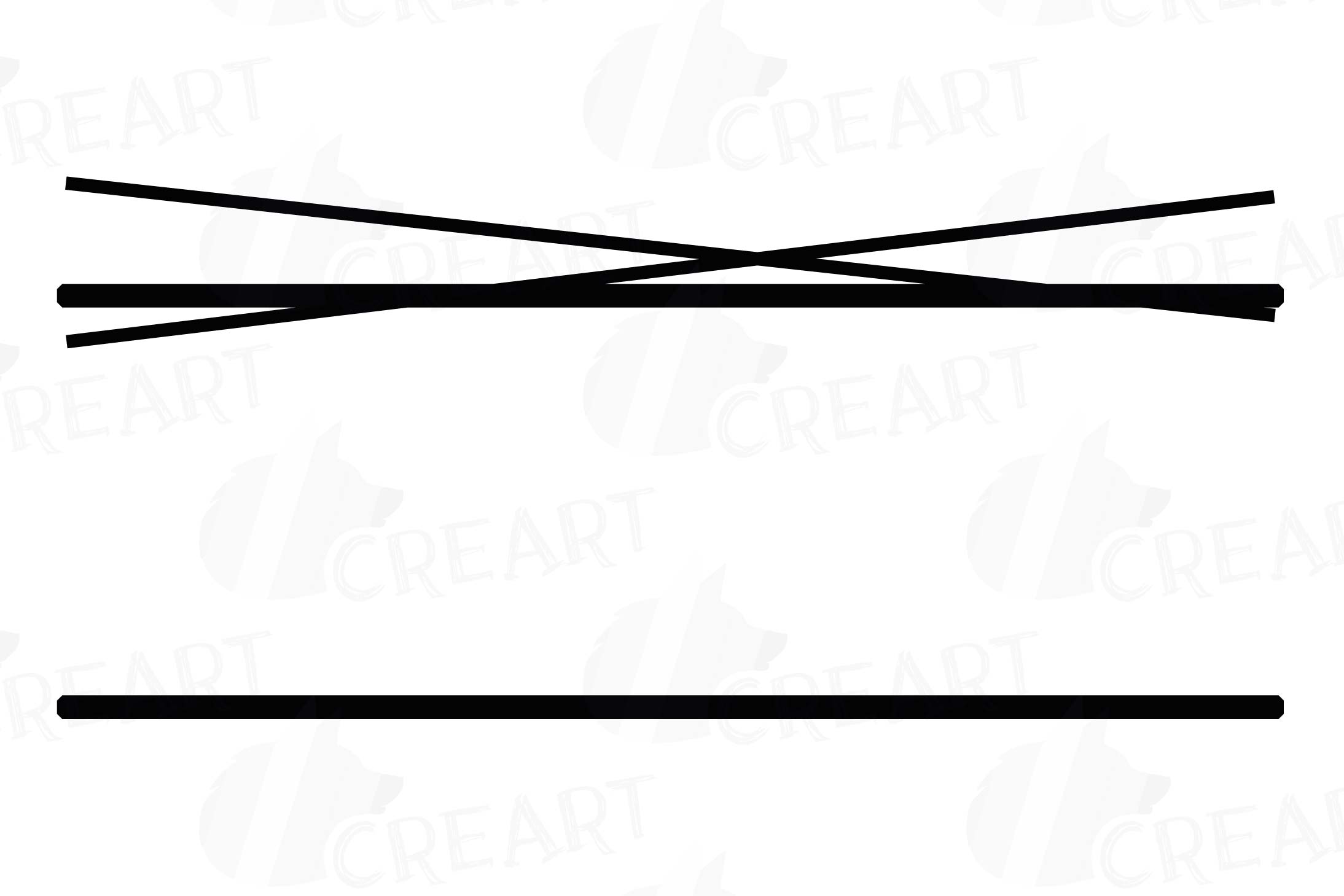 Elegant geometric black frames, lineal frames clip art