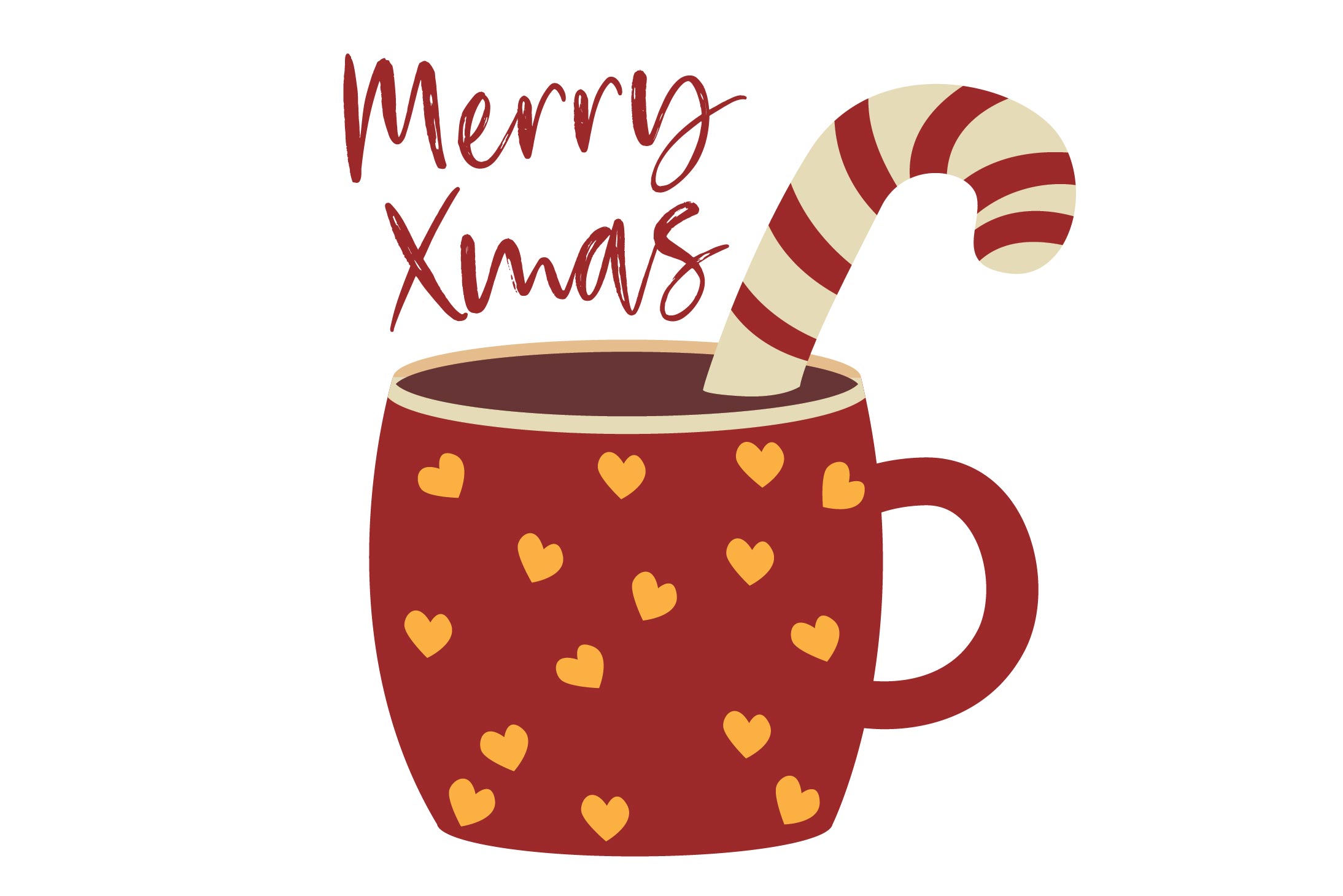 Merry Christmas greeting cards clip art. Christmas decor png