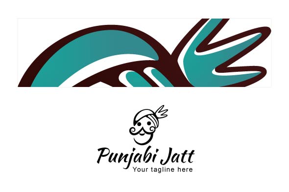 Punjabi Jatt - Cultural Indian Face Stock Logo Template
