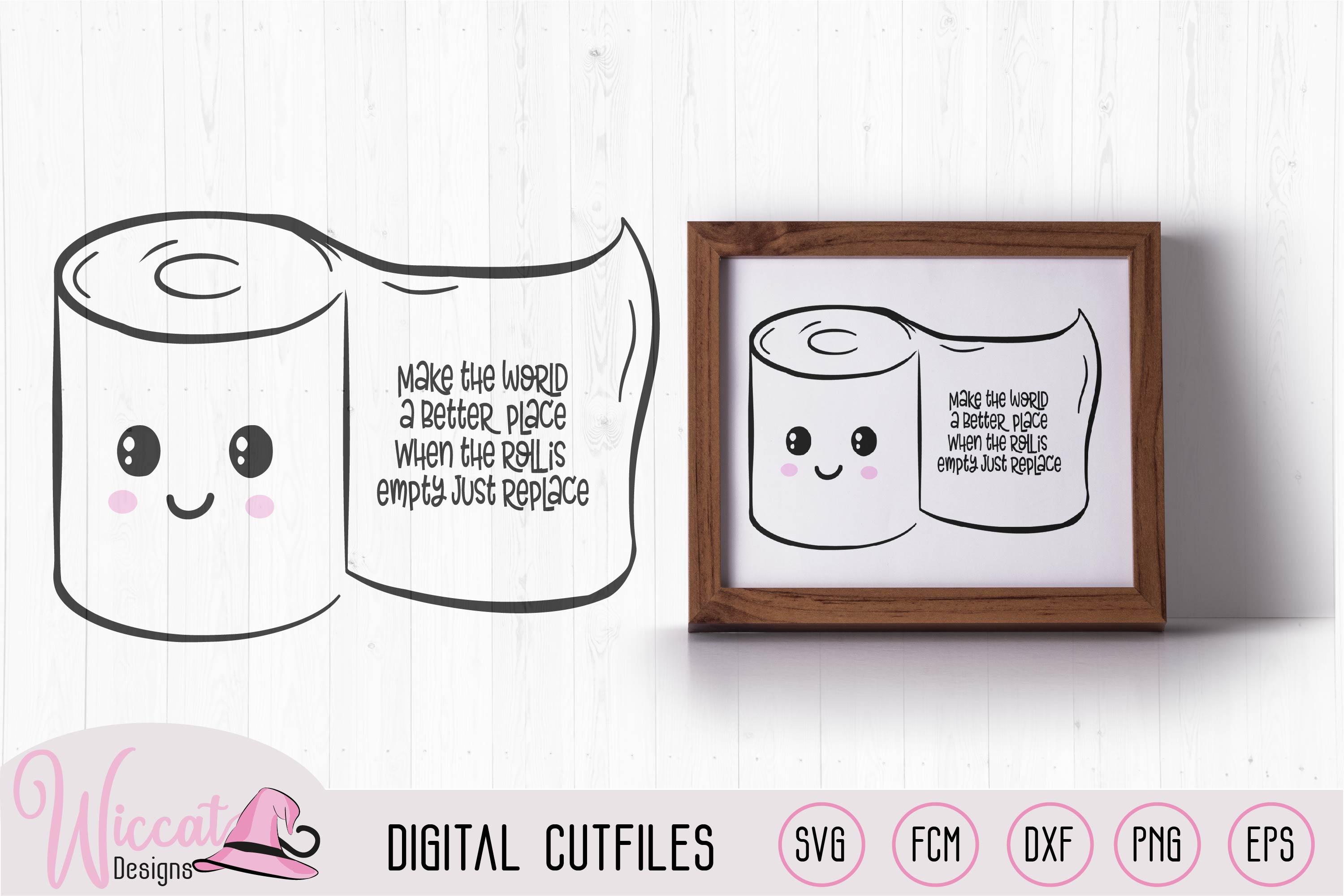 Kawaii toilet paper with rhyme, Cute bathroom rules, (519849) | SVGs ...