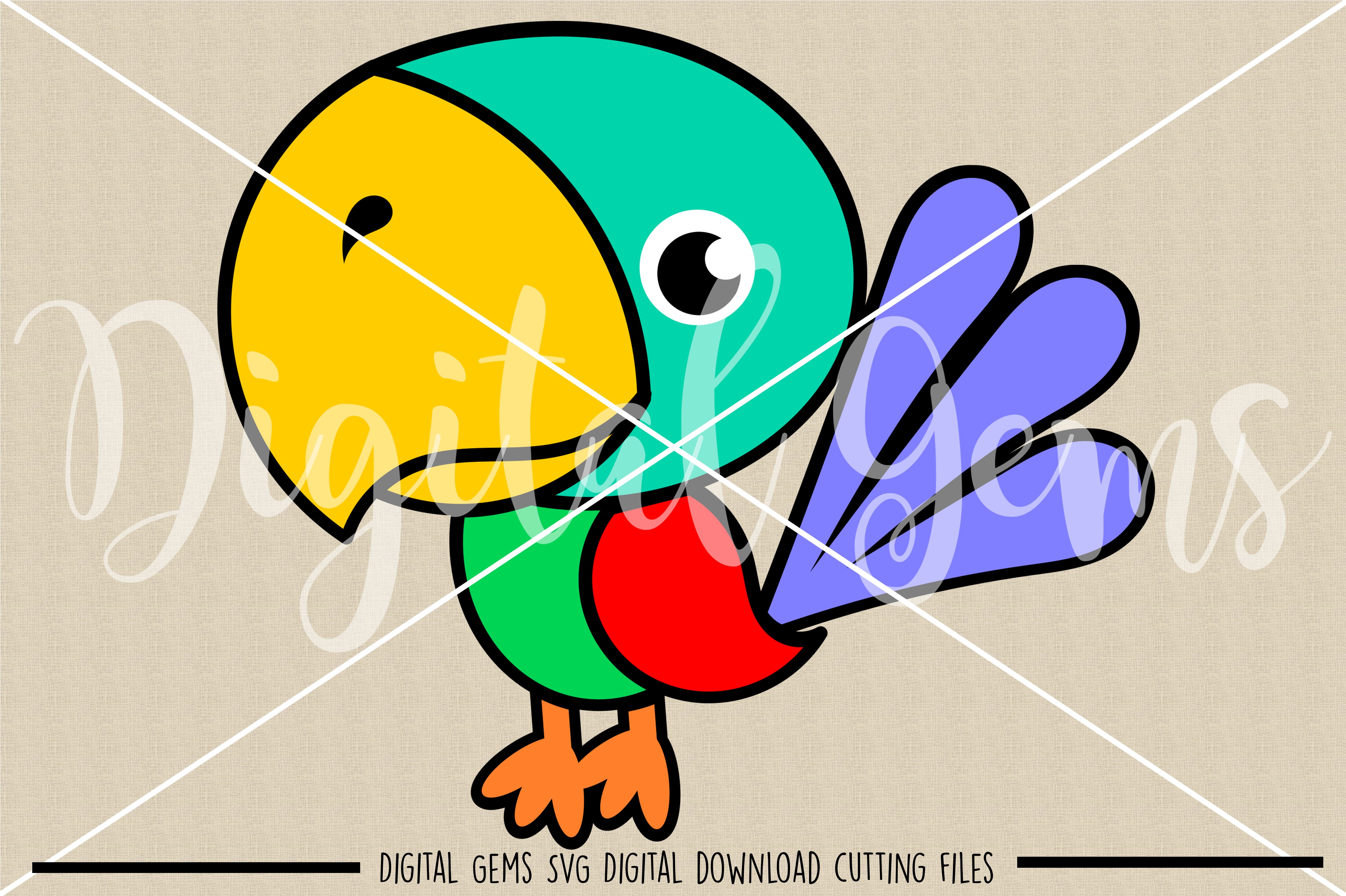 Parrot SVG / DXF / EPS / PNG files