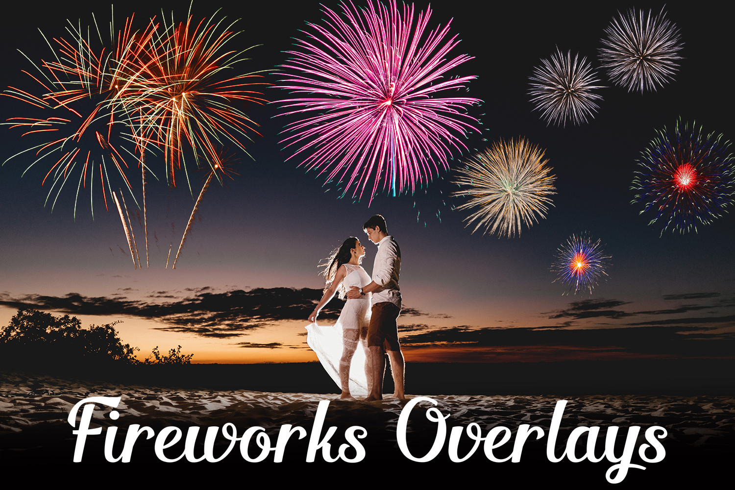 Wedding Fireworks Clipart