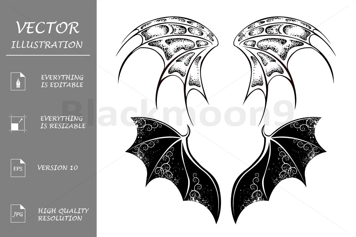 Black Dragon Wings