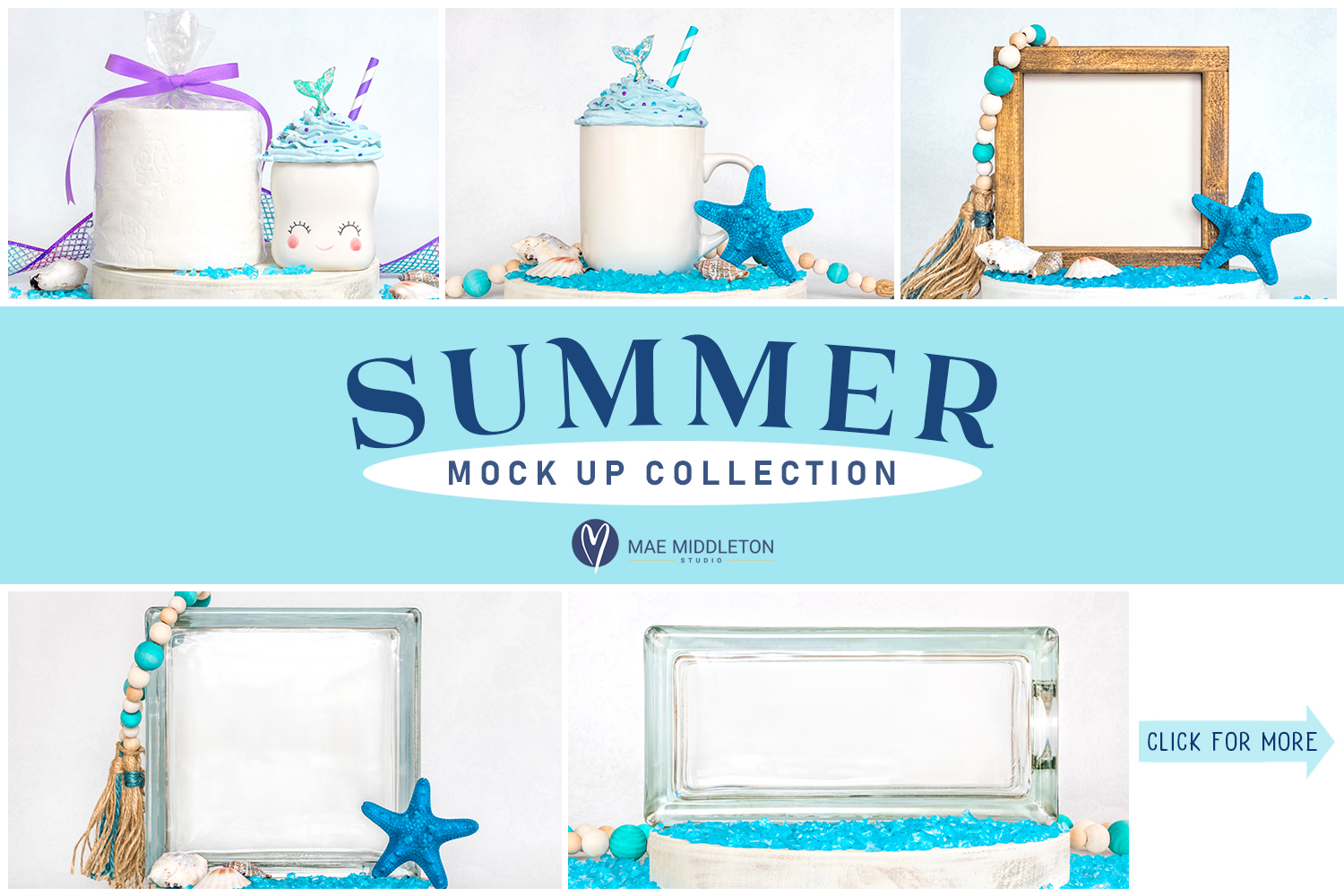 Summer Mockups | 5 Styled Photos (532114) | Decorative | Design Bundles