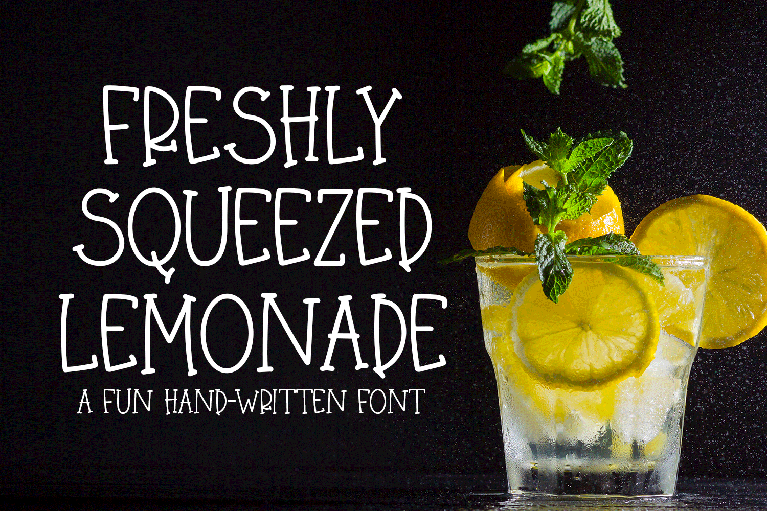 Freshly Squeezed Lemonade - A Fun Hand-Written Font
